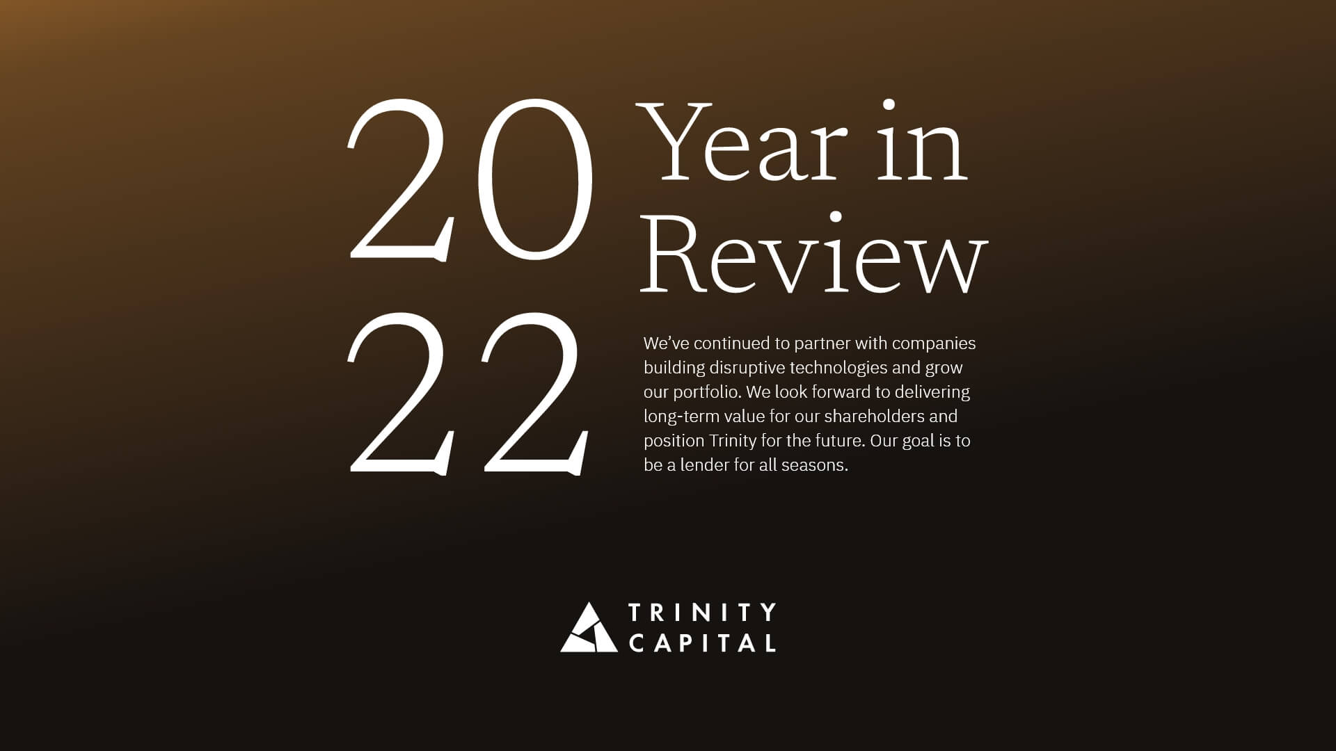 Trinity Capital Year in Review 2022